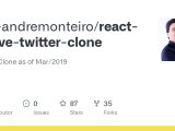 Github Dev Andremonteiro React Native Twitter Clone Twitter Clone As