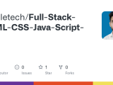 Github Belaletech Full Stack Html Css Java Script