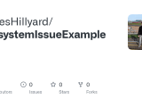 Github Jameshillyard Ecosystemissueexample