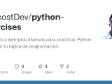 Github Jimcostdev Python Exercises Ejercicios Y Ejemplos Diversos