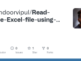 Github Chandoorvipul Read Write Excel File Using Python