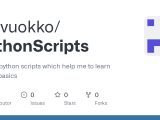 Github Taovuokko Pythonscripts Simple Python Scripts Which Help Me