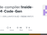 Github Inside Compiler Inside Llvm Code Gen 图书 深入理解llvm代码生成 的配套示例代码