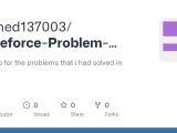 Github Shahed137003 Codeforce Problem Solving This Repo For The