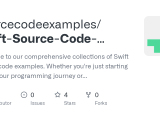 Github Sourcecodeexamples Swift Source Code Examples Welcome To Our