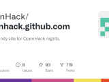 Github Openhack Openhack Github Community Site For Openhack Nights