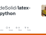 Github Codesolid Latex In Python