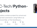 Python Projects Chemist Py At Main Aec Tech Python Projects Github