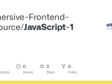 Github Immersive Frontend Resource Javascript 1