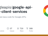 Github Googleapis Google Api Java Client Services Generated Java