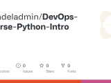 Github Corndeladmin Devops Course Python Intro