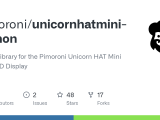 Github Pimoroni Unicornhatmini Python Python Library For The