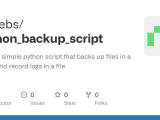 Github Sapebs Python Backup Script This Is A Simple Python Script