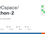 Github Wdcspace Python 2 My Python Examples