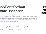Github Cytechport Python Malware Scanner This Project Implements A