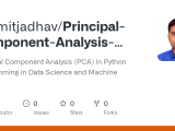 Github Sanmitjadhav Principal Component Analysis Pca In Python