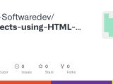 Github Om Softwaredev Projects Using Html Css Js