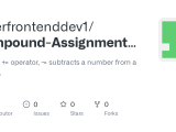 Github Peterfrontenddev1 Compound Assignment With Augmented