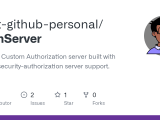 Github Amit Github Personal Authserver Auth2 0 Custom Authorization