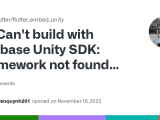 Can T Build With Firebase Unity Sdk Framework Not Found Fblpromises