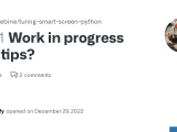 Work In Progress Any Tips Mathoudebine Turing Smart Screen Python