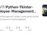 Github Jisha17 Python Tkinter Employee Management Using Sqlite