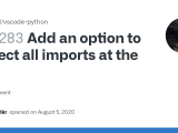 Add An Option To Collect All Imports At The Top Issue 13283
