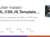 Github Abdullah Halabi Html Css Js Template Three This Website For