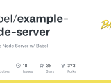 Github Babel Example Node Server Example Node Server W Babel