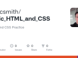 Github Jakecsmith Basic Html And Css Html And Css Practice