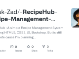 Github Dipak Zad Recipehub Recipe Management System Using Html Css