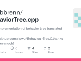 Github Bbbbbrenn Behaviortree Cpp A Cpp Implementation Of Behavior