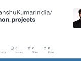 Github Priyanshukumarindia Python Projects