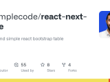 Github A Simplecode React Next Table Smart And Simple React