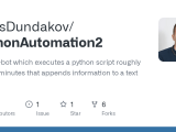 Github Borisdundakov Pythonautomation2 Actions Bot Which Executes A