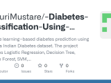 Diabetes Classification Using Machine Learning Algorithms Diabetes