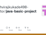 Github Pruthvirajkukade498 Creator Java Basic Project