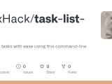 Github Faxhack Task List Cli Manage Tasks With Ease Using This
