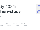 Github Study 1024 Python Study Notebook