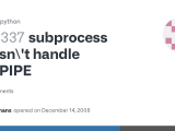 Subprocess Doesn T Handle Sigpipe Issue 44337 Python Cpython Github
