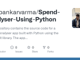 Github Deepankarvarma Spend Analyser Using Python This Repository