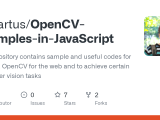 Github Akbartus Opencv Examples In Javascript The Repository