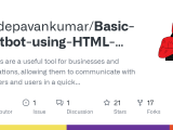 Github Hegdepavankumar Basic Chatbot Using Html Css And Javascript