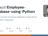 Github Remacil Employee Database Using Python Creating Simple