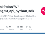 Github Checkpointsw Cp Mgmt Api Python Sdk Check Point Api Python