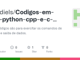 Github Dandiels Codigos Em Java Python Cpp E C Sharp Esses Códigos