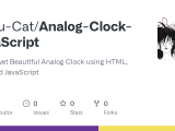 Github Yoru Cat Analog Clock Javascript Simple Yet Beautiful Analog