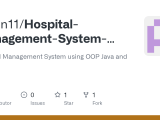 Github Kobin11 Hospital Management System Using Oop Java And Mysql