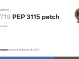 Pep 3115 Patch Issue 44719 Python Cpython Github