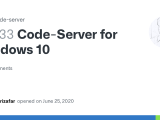 Code Server For Windows 10 Issue 1833 Coder Code Server Github